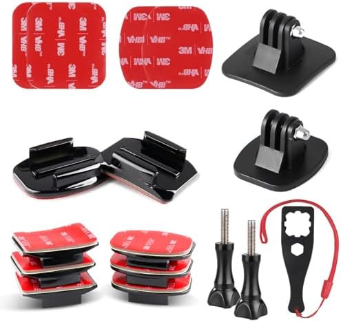 Amazon.com : HSU Adhesive Mounts Helmet Adhesive Sticky Mounts Flat ...