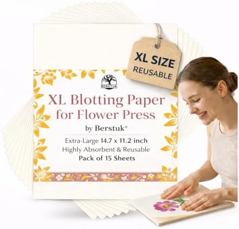 Amazon.com: XL Blotting Paper for Flower Press by Berstuk® - Extra ...