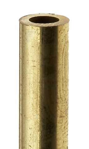 Brass C330 Hard Temper Round Tubing ASTM B-135, 1/2" OD x .065" Wall 6 ...