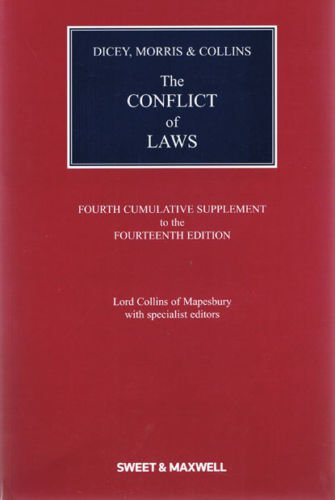 Buy Dicey, Morris & Collins on the Conflict of Laws (Mainwork ...