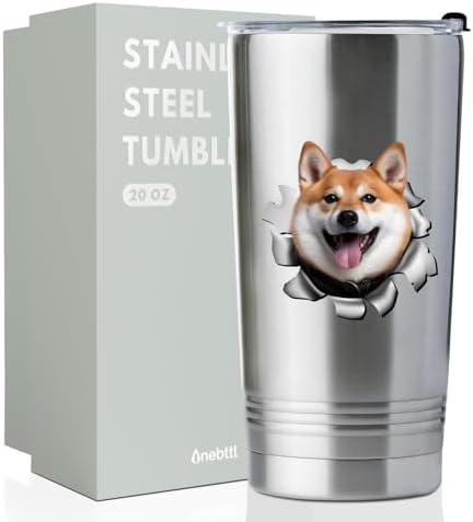 Amazon.com | Onebttl Shiba Inu Gifts for Women and Men, 20oz Stainless ...