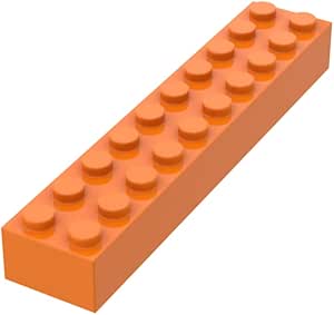 Amazon.com: Classic Building Brick 2x10, 20 Piece Bulk Brick Block ...
