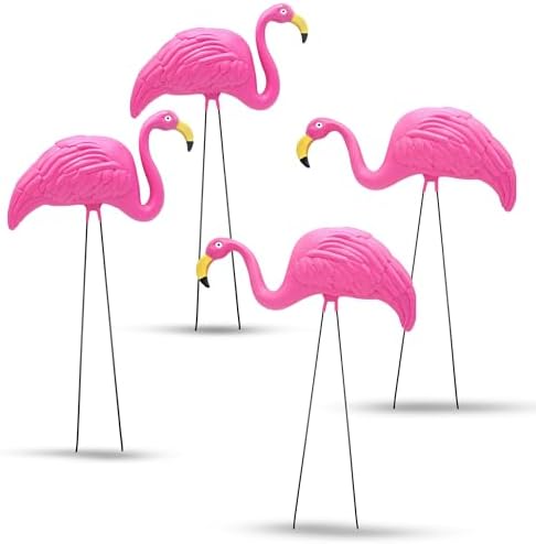 Amazon.com : GIFTEXPRESS Pink Flamingos Yard Decorations - 2 Pack Extra ...