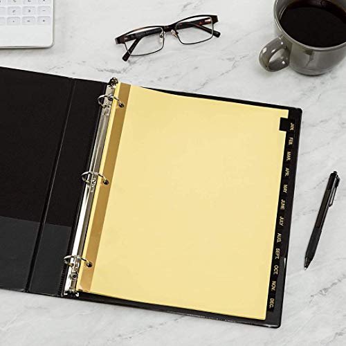 Snapklik.com : 1InTheOffice Monthly Tab Dividers, Month Tabs For 3 Ring ...