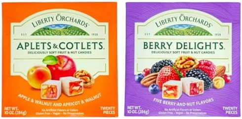 Amazon.com : Liberty Orchards Berry Delights and Aplets & Cotlets 20 oz ...