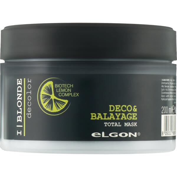 Amazon.com: Elgon I Blonde Deco&Balayage Total Mask 200 ml, black ...