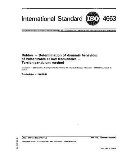 ISO 4663:1986, Rubber - Determination of dynamic behaviour of ...