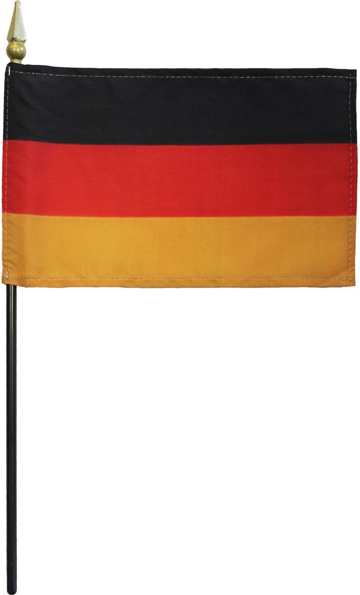 Amazon.com : Germany (Plain) - 4 in x 6 in World Stick Flag : Patio ...