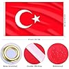 Amazon.com : AhfuLife Turkey Flag 3x5 Ft, Large Turkey National Flags ...