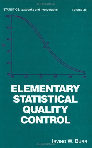 Elementary Statistical Quality Control, First Edition (Statistics: A ...