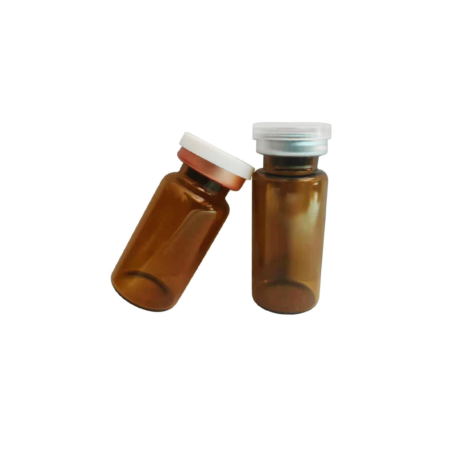 Gisurem 10ml Glass Bottle Sterile Transparent Vial Seals Empty Vials ...