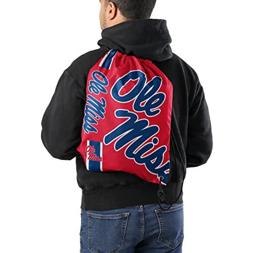 Snapklik.com : Ole Miss NCAA Big Logo Drawstring Backpack