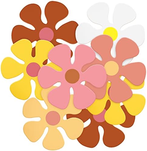 Amazon.com: Henoyso 60 Pcs Groovy Party Decorations Retro Flower ...