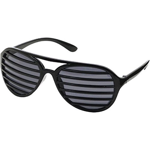 Black Slotted Shades