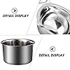 VILLCASE Double Boiler Melting Pot, 400ml Stainless Steel Mixing Bowl ...