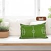 Amazon.com: huester Green Soccer Field Pillow Cover 12x20, Soccer Room ...