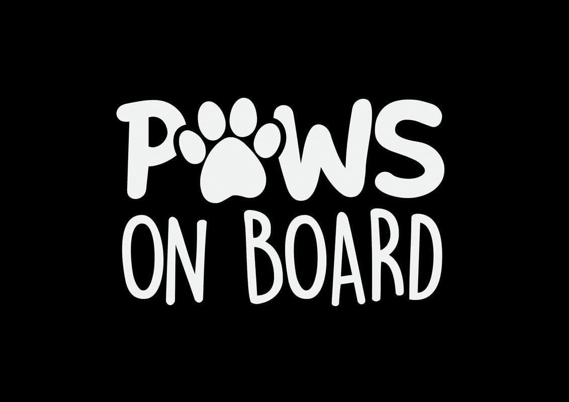 Amazon.com - Paws On Board NOK Decal Vinyl Sticker |Cars Trucks Walls ...