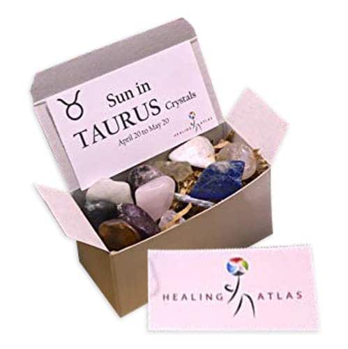 Amazon.com: TAURUS Zodiac Gemstone Kit Sun in Taurus Crystals Kit ...