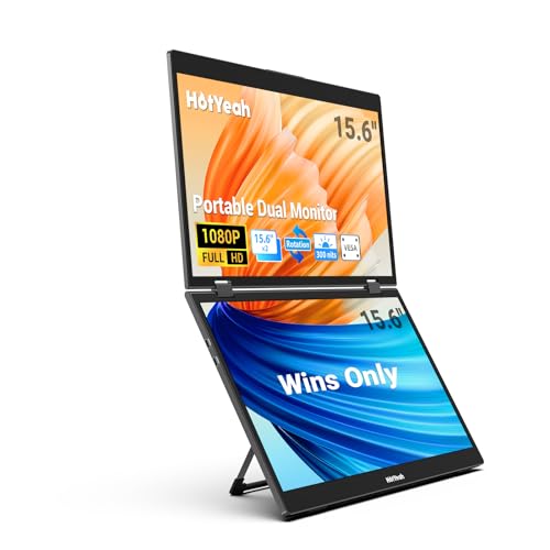 HotYeah Triple Laptop Screen Extender, 15.6" 1080P FHD IPS Folding ...