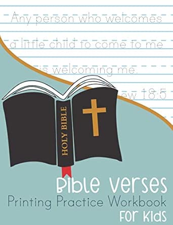 Bible Verses Printing Practice Workbook: for Kids: Journals ...