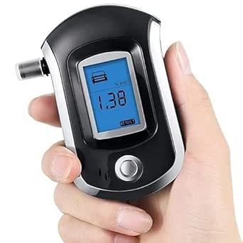ALC AT6000 Alcohol Tester Detector Digital Portable LCD Display Breath ...