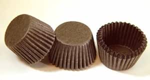 Amazon.com: #4 Brown Glassine Paper Candy Cups - Chocolate Peanut ...