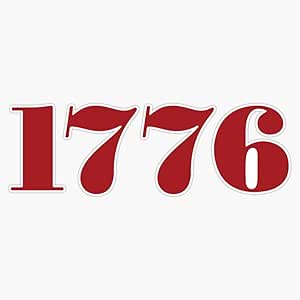 Amazon.com - 1776 Sticker Bumper Sticker Vinyl Decal 5"