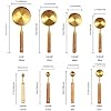 Amazon.com: Gold Measuring Cups and Spoons Set with Fragrant Wood ...
