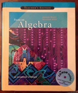 Focus on Algebra / with Teacher's Resource Planner CD-ROM (AWSM Addison ...