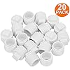 Amazon.com: 20 Pack 3/4" PVC SCH40 Male Threaded Pipe End Cap Adaptor ...