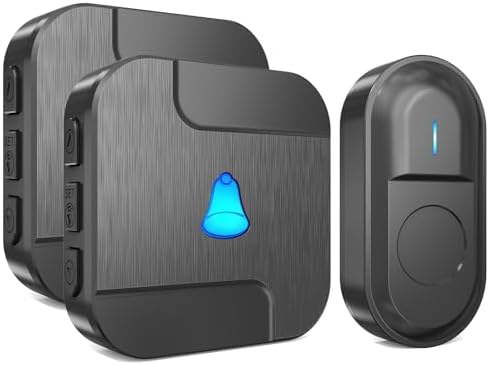 Wireless Doorbell, 1,000ft Long Range Door Bells Chime, Waterproof ...
