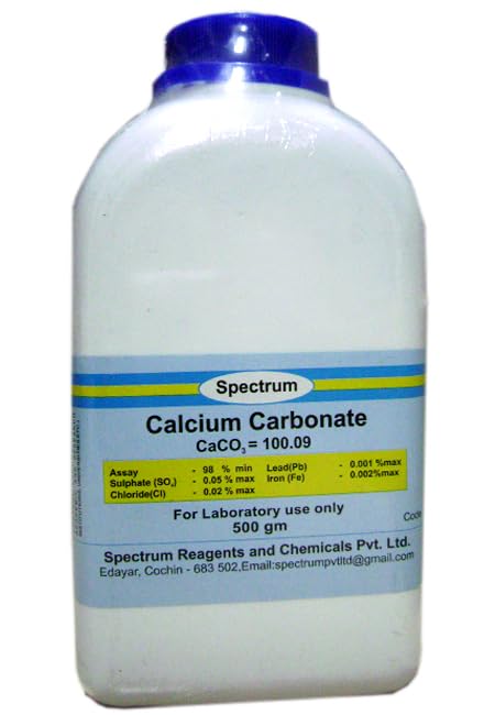 SPECTRUM CALCIUM CARBONATE 98% 500GM : Amazon.in: Industrial & Scientific