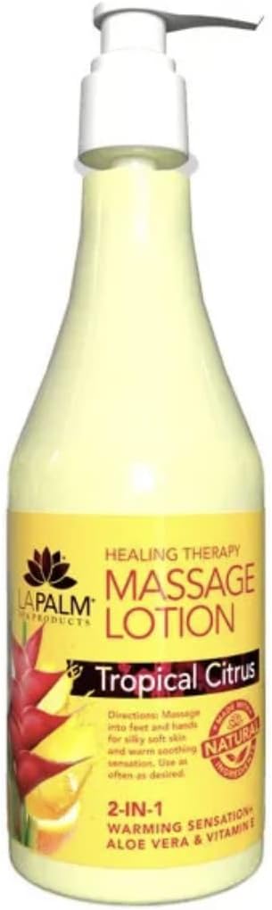 Amazon.com : La Palm - Organic Healing Therapy Massage Lotion 24oz ...
