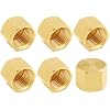 Amazon.com: Uenede 6PCS Brass 1/8 Inch NPT Caps Outer Hex 1/8" NPT ...