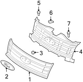 Amazon.com: Genuine Ford 7T4Z-8200-A Bumper Grille : Automotive