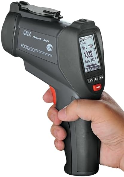 CEM HIGH TEMPERATURE INFRARED THERMOMETER DT8889H : Amazon.in ...