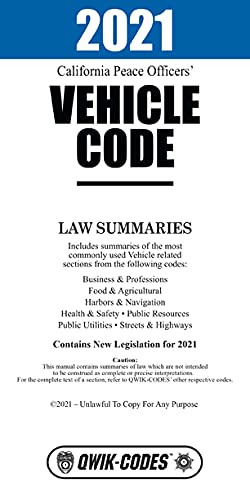 2021 CALIFORNIA VEHICLE QWIK-CODE: QWIK-CODES: 9781563255694: Amazon ...