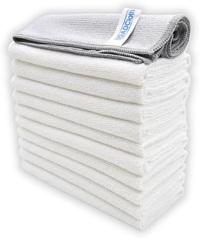 10 +1 free glass cloth, 40x40cm IGADCloth, Blue Microfibre Cleaning ...