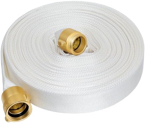 Amazon.com: Upgraded Fire Hose 100 FT x 1-1/2" ID, M × F NST/NH Brass ...