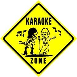 Amazon.com: Karaoke Zone Sing Stage Fun Talent New Sign : Home & Kitchen