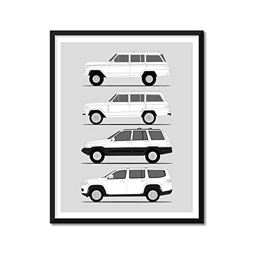 Amazon.com: Jeep Grand Wagoneer Inspired Poster Print Wall Art Handmade ...