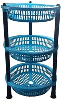 Buy Kuber industries Plastic 3 Layer Multi-Purpose Kitchen Storage ...