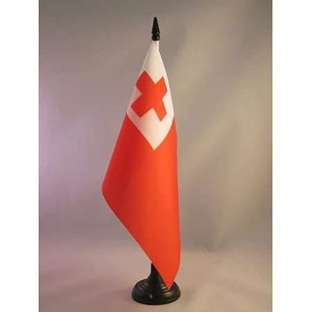 Amazon.com: AZ FLAG Tonga Table Flag 5'' x 8'' - Tongan Desk Flag 21 x ...