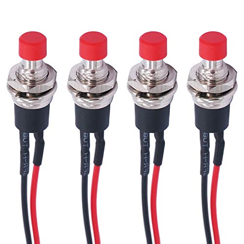 Snapklik.com : 4Pcs Latching Push Button Switch 3A 250V AC 2 Pins Self ...