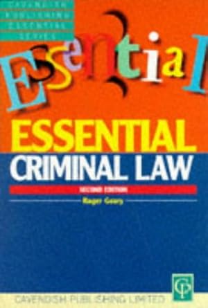 Essential Criminal Law: Amazon.co.uk: Geary, Roger: 9781859411476: Books