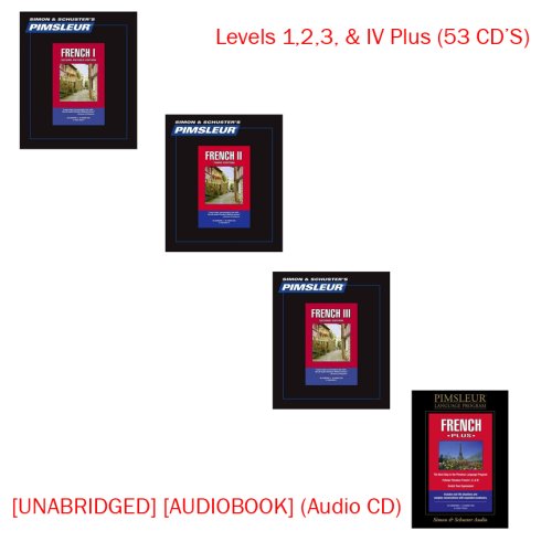 Pimsleur - Pimsleur Comprehensive French Level 1 2 3 4 (53 Cd) Audio Cd ...
