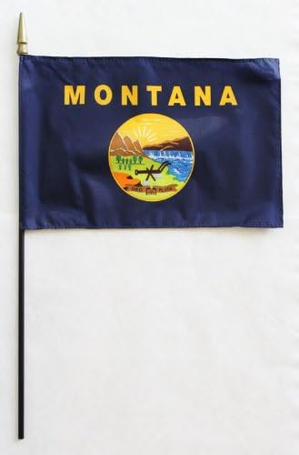 Amazon.com : Montana - 8 in x 12 in State Stick Flag : Patio, Lawn & Garden