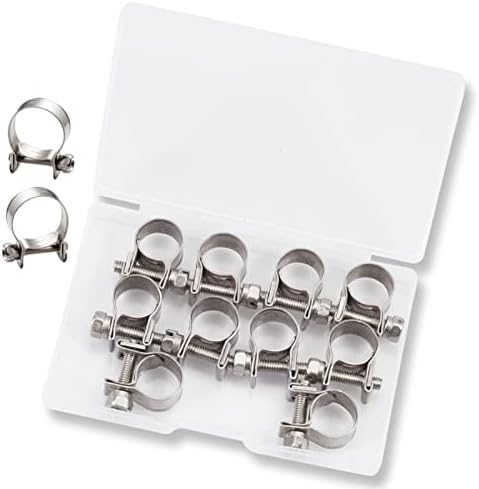 Amazon.com: LEONTOOL 10pcs Stainless Steel Mini Fuel Line Pipe Hose ...