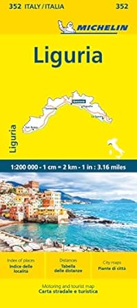 Liguria - Michelin Local Map 352: 9782067259843: Amazon.com: Office ...