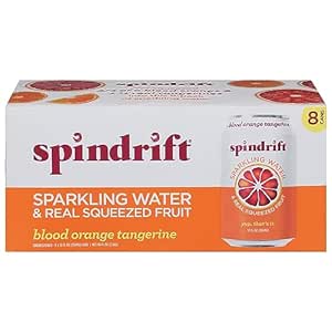 Amazon.com: SPINDRIFT Blood Orange Tangerine Sparkling Water 8pk, 12 FZ : Grocery & Gourmet Food